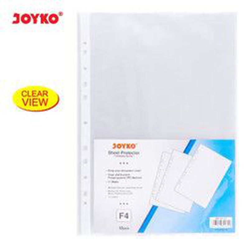 Joyko PP Pocket Sheet Protector Plastik Binder Ordner F4 / A4 - A4