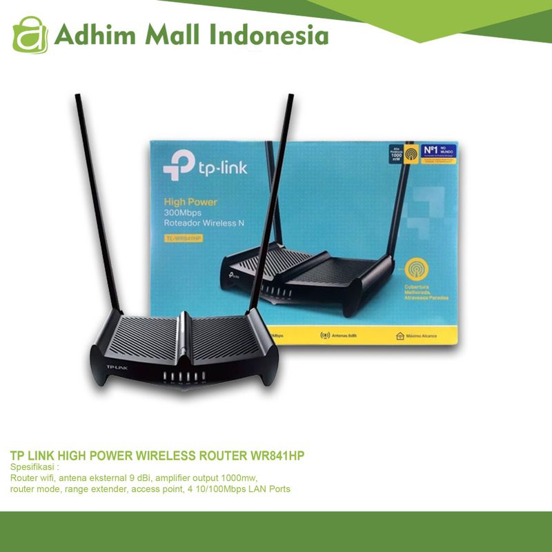 TP LINK HIGH POWER WIRELESS ROUTER WR841HP