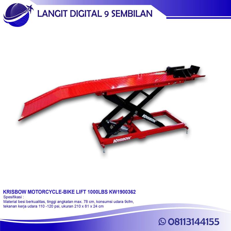KRISBOW MOTORCYCLE -BIKE LIFT 1000LBS KW1900362