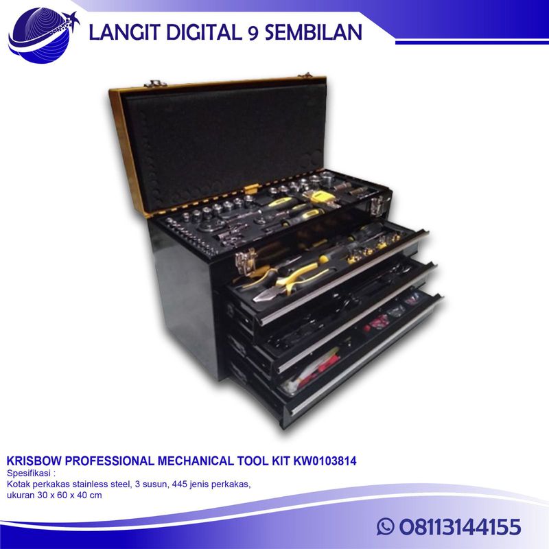 KRISBOW PROFESSIONAL MECHANICAL TOOL KIT KW0103814