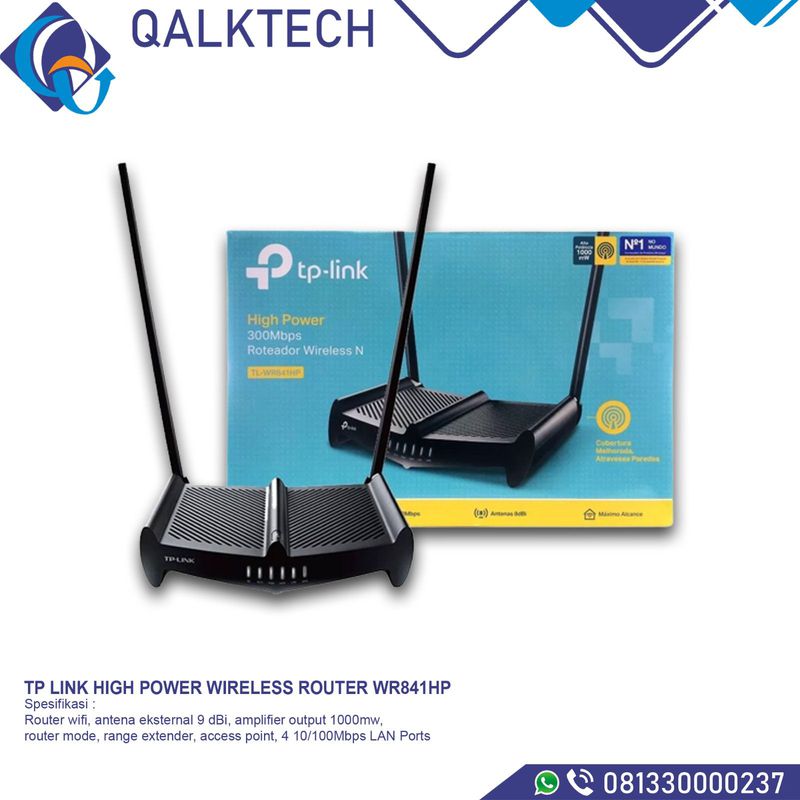 TP LINK HIGH POWER WIRELESS ROUTER WR841HP