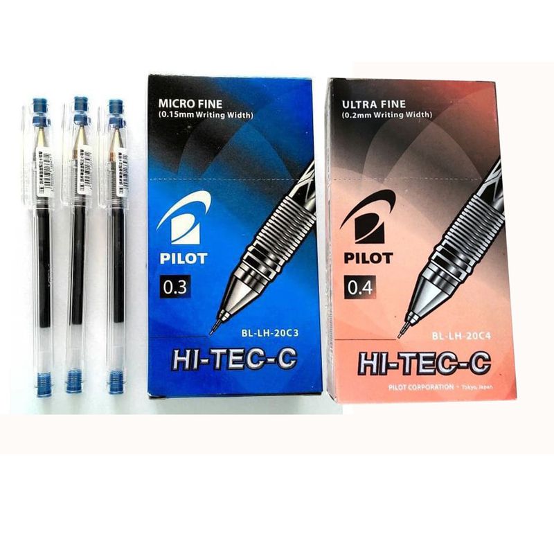PENA PILOT HI TECH - Hitam - 0,3mm
