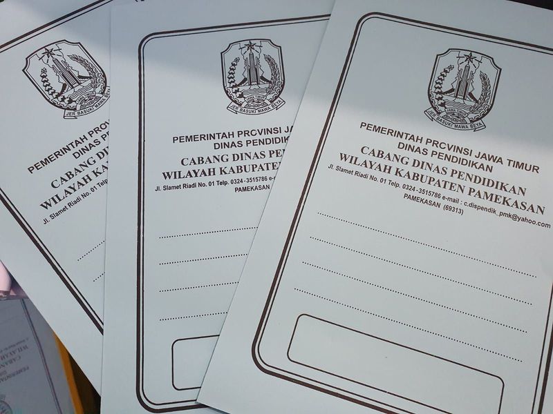 Stopmap Dinas Ukuran F4