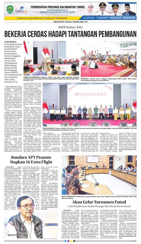 BERAU POST | Advertorial & Iklan Display Halaman Cover Depan Ukuran 1 ...