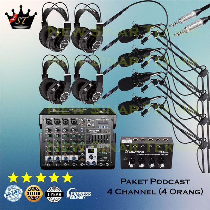 Set Peralatan Podcast Unit
