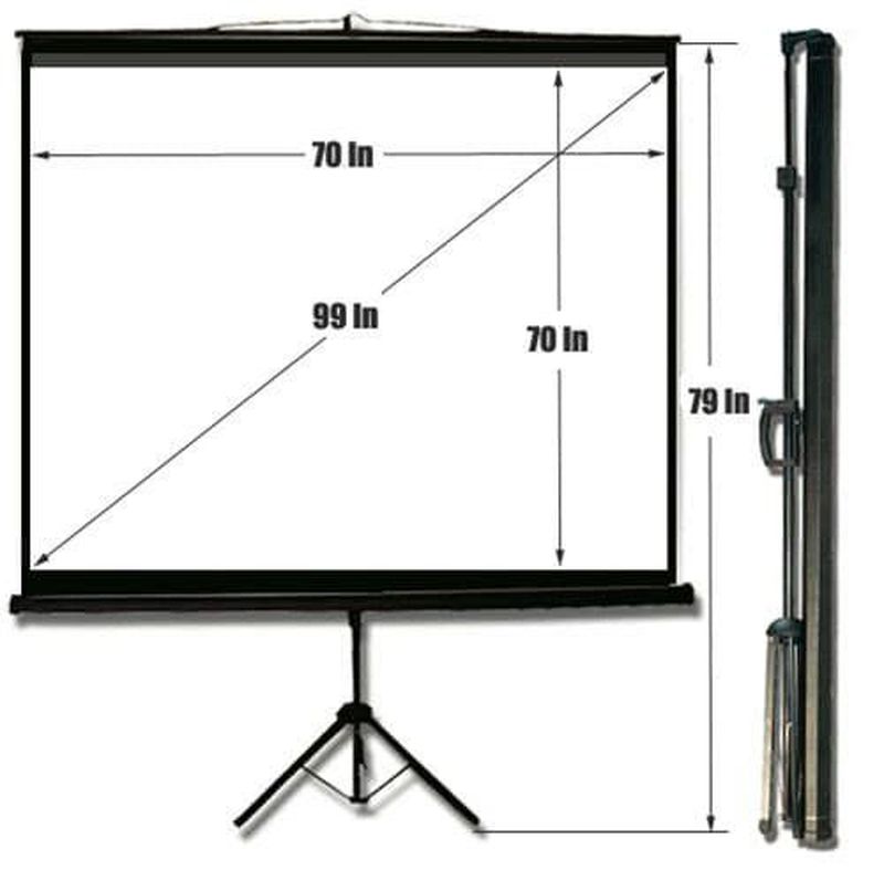 LAYAR PROJECTOR 70X70 TRIPOD