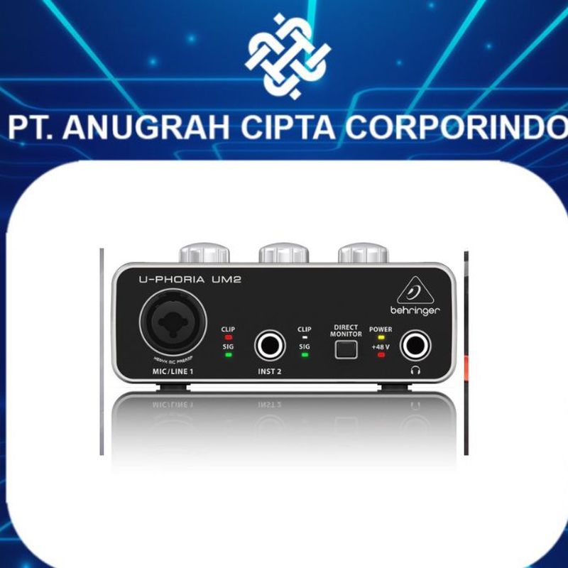 BEHRINGER SOUNDCARD U-PHORIA UM2 ( UM 2 ) USB INTERFACE
