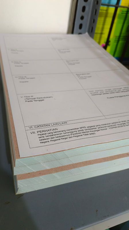 Kertas SPPD Lembar