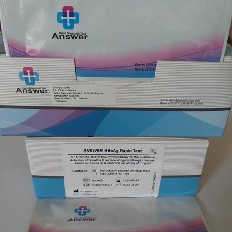 Rapid Test HBsAg merk Answer