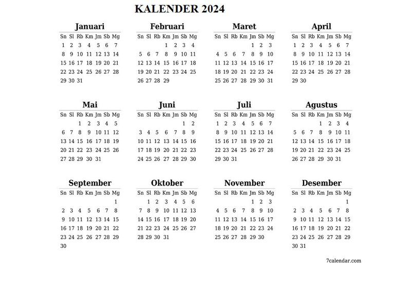 Kalender 2024