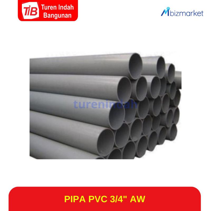 PIPA PVC 3/4 AW - PVC AW 3/4 - PIPA AW 3/4