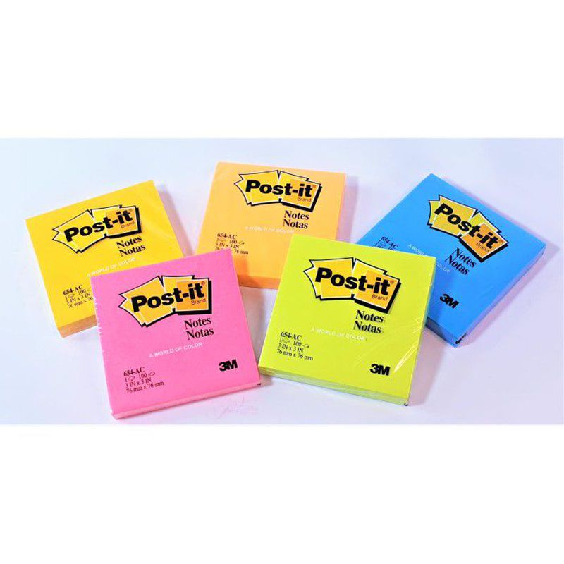Post-it Sticky Notes 3M 654 Warna