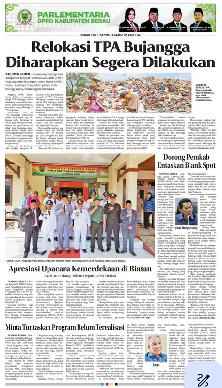Publikasi Advertorial dan Iklan di Surat Kabar Harian Berau Post.