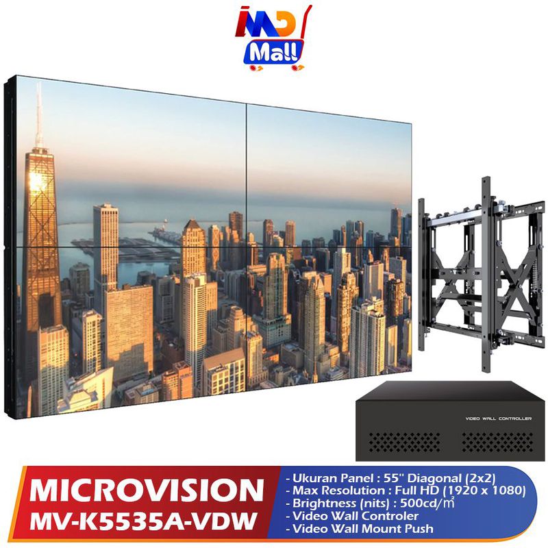 PAKET VIDEOWALL MICROVISION 55 INCHI