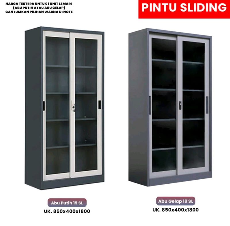 ALMARI ARSIP PINTU KACA