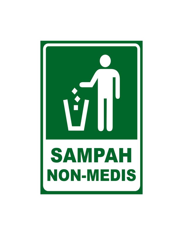 Label sampah non medis