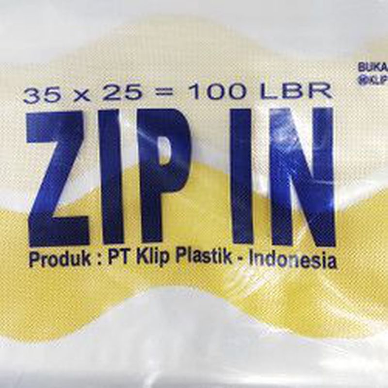 Zip In Ukuran 35x25 Per Kilo