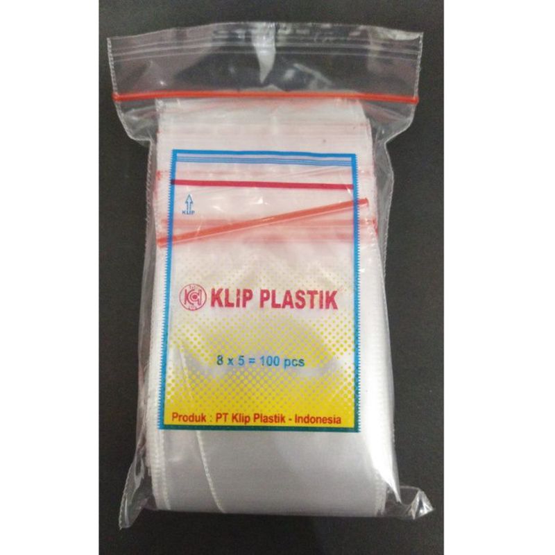Plastik Klip Ukuran 8x5 (isi 100 pcs)