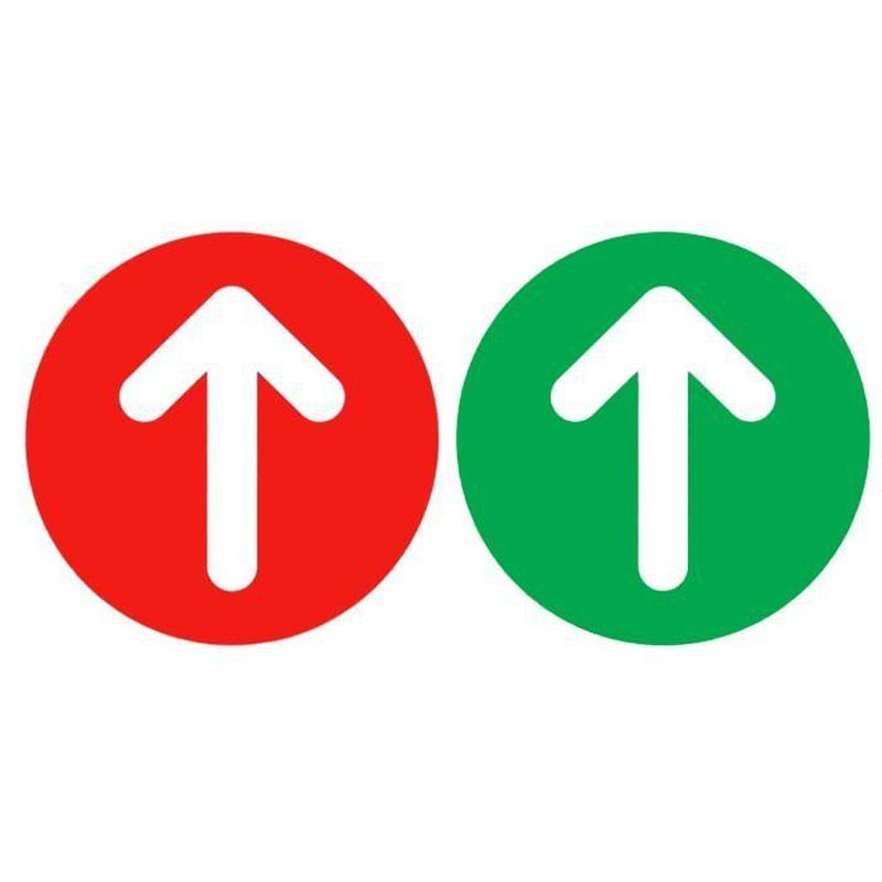 Label Arah Atas Naik