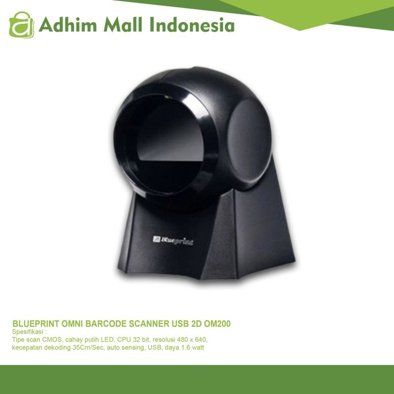 BLUEPRINT OMNI BARCODE SCANNER USB 2D OM200