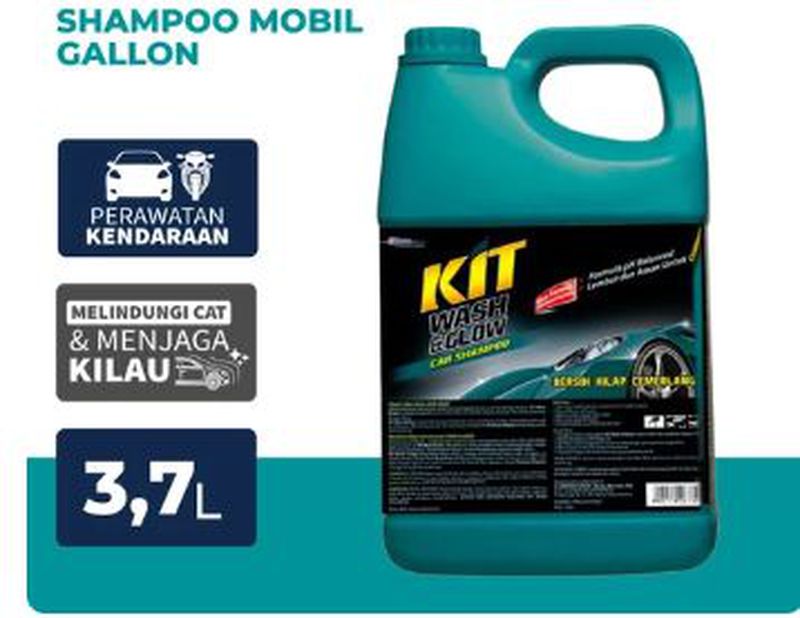 KIT PEMBERSIH MOBIL WASH AND GLOW SHAMPO