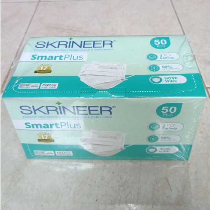 Masker Medis 3 ply Isi 50 Pcs