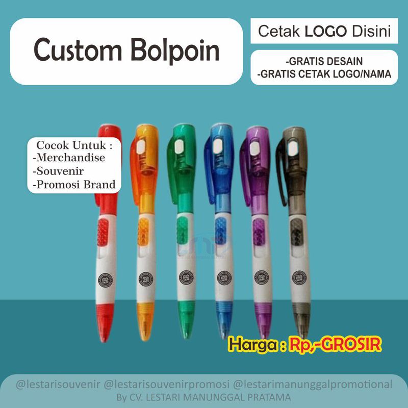Merchandise Souvenir Bolpoint Custom (PP-12)