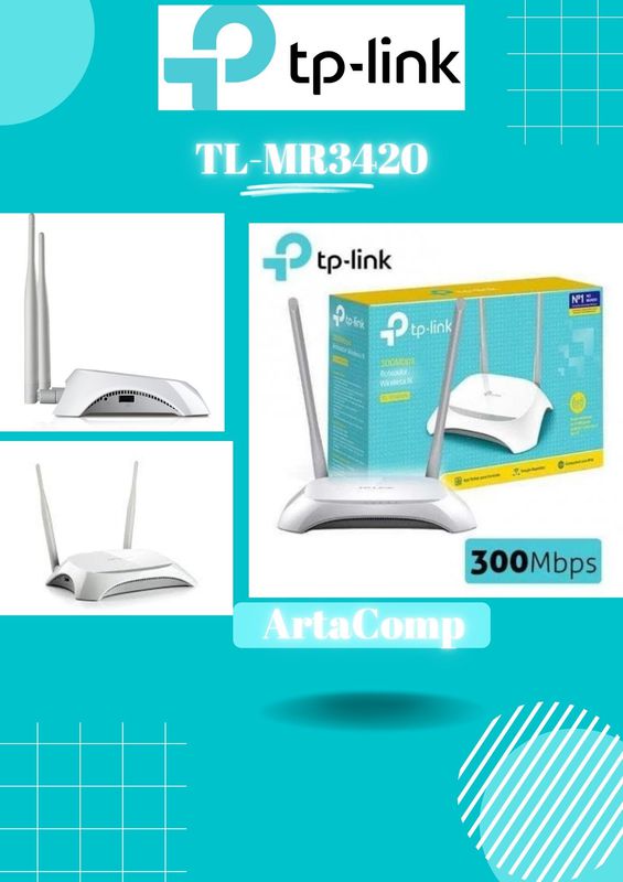 TP LINK Wireless N Router 3G/4G TL WR 3420 Tplink Original