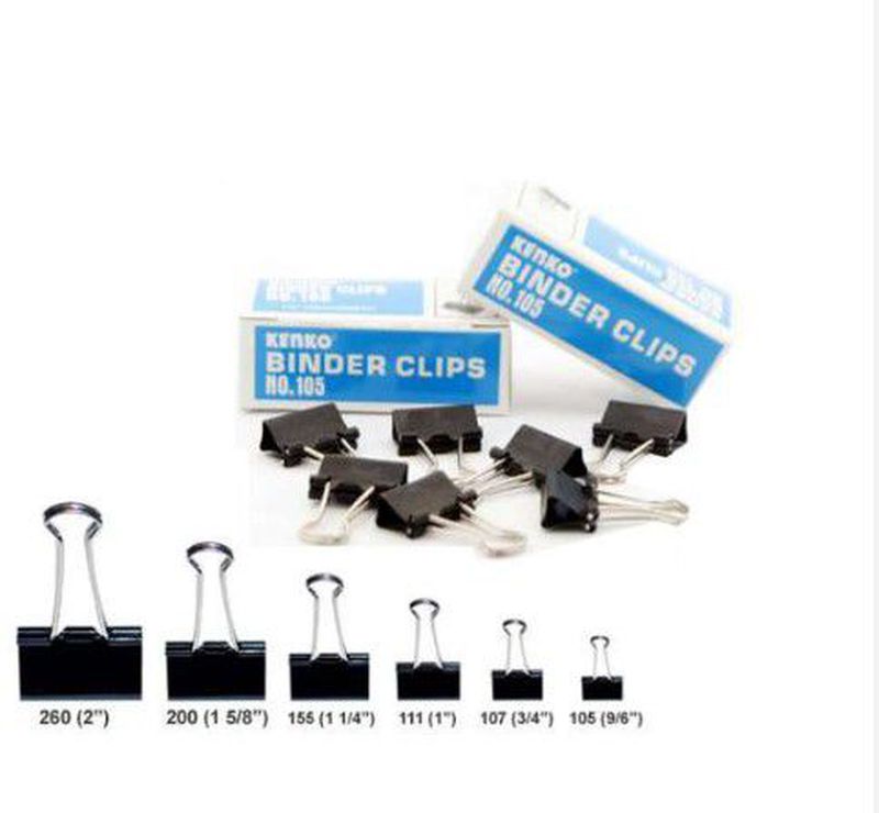 BINDER CLIP 105 - 111 - 155 - 107 - 105 - Ukuran 200
