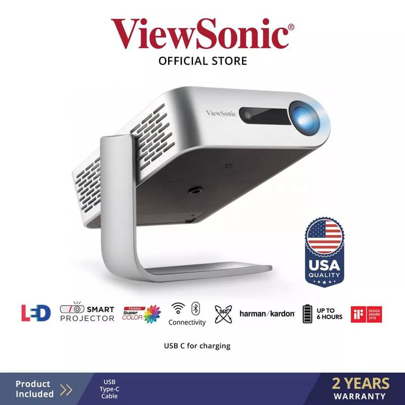 View Sonic M1+_G2 Smart LED Portable Projector