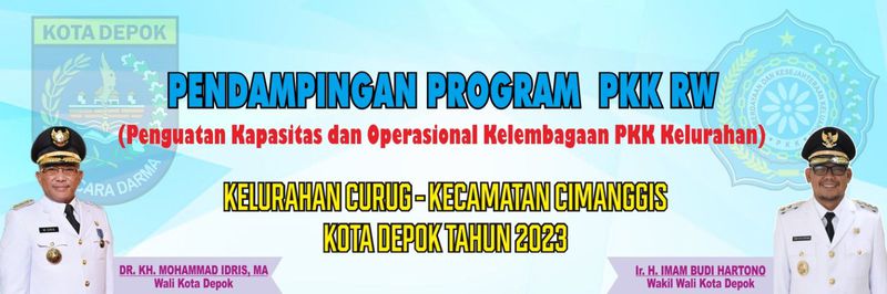 Spanduk Kegiatan Pendampingan PKK RW