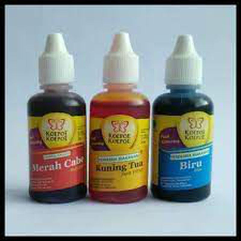 Pewarna Makanan Merah Kuning Biru