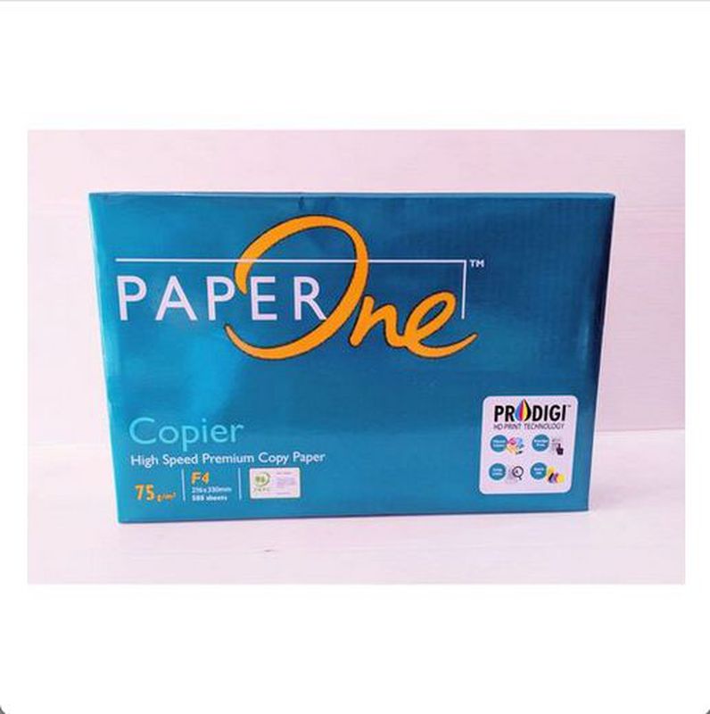 Kertas HVS F4 75 gr Merk PaperOne @ rim