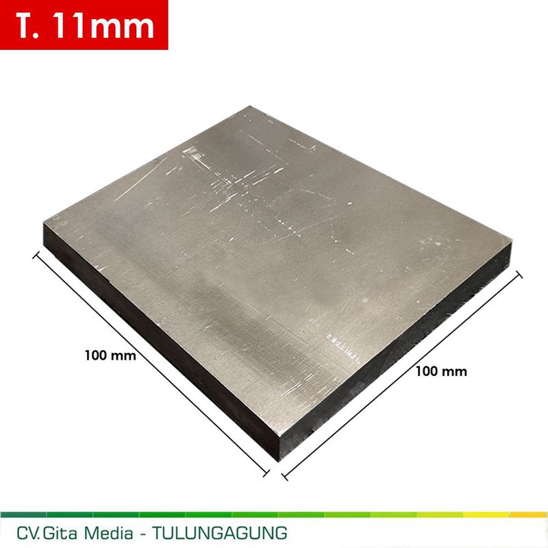 Aluminium 100x100x11 mm