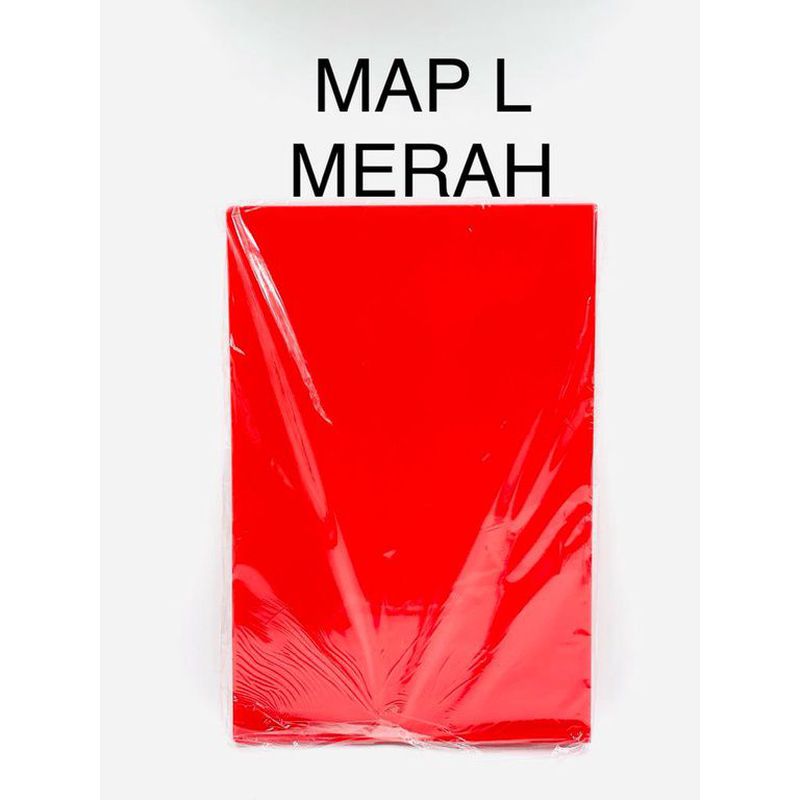 MAP PLASTIK L WARNA MERAH