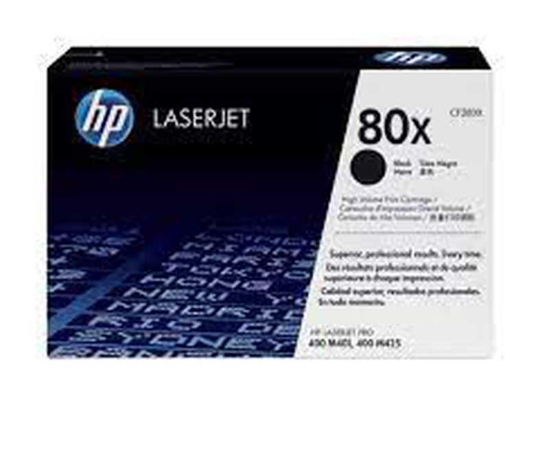 Toner HP 80X High Yield Black Original LaserJet Toner Cartridge