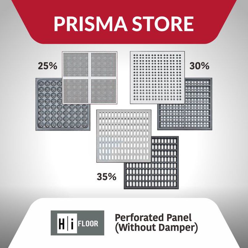 Raised Floor Perforated Panel + pedestal FFH 40cm