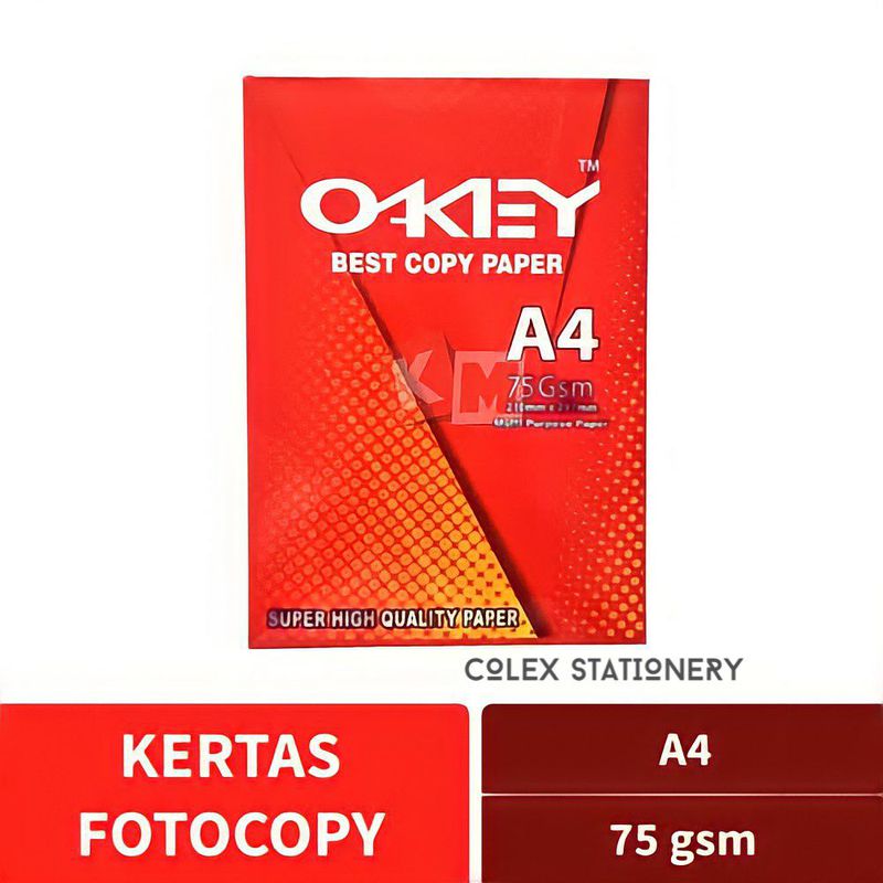KERTAS HVS A4 75 Gsm OKEY