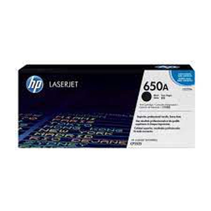 Toner HP 650A Black Original LaserJet Toner Cartridge