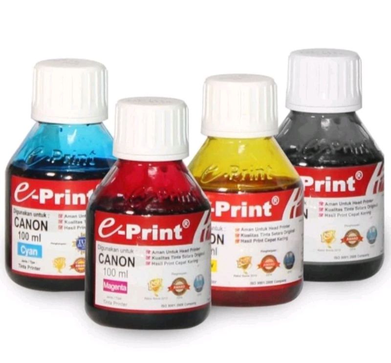 tinta refil canon 100 ml merek e print