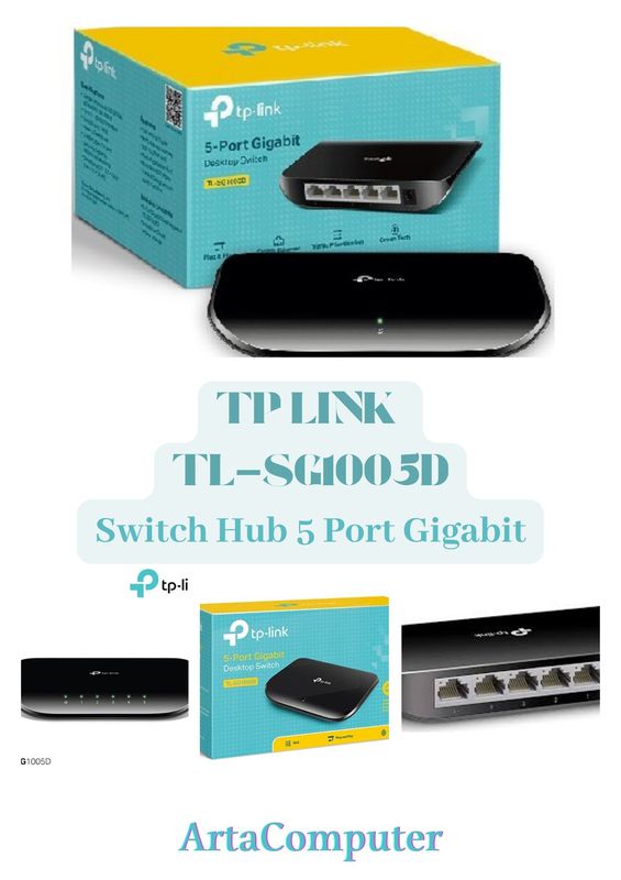 TP Link SG1005D Switch Hub 5 Port Gigabit