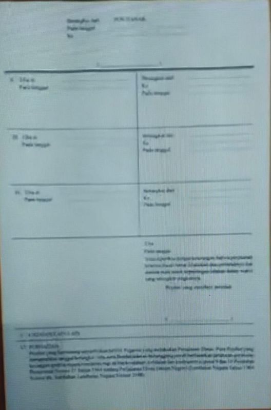 Cetakan Blangko SPPD