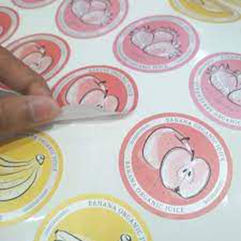 Stiker bulat + Cuting