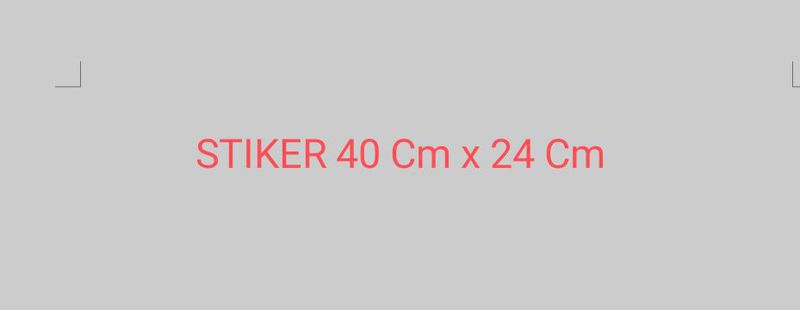 STIKER 40 CM x 24 CM