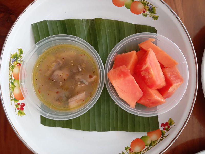 PMT Balita (Sup Ikan Tawar labu kuning dan buah pepaya)