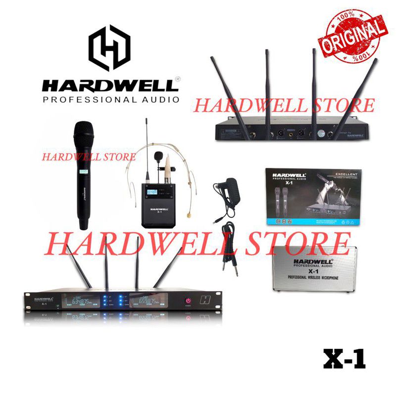 MIC WIRELESS HARDWELL X1 / X 1 HANDLE CLIP ON HEADSET ORIGINAL