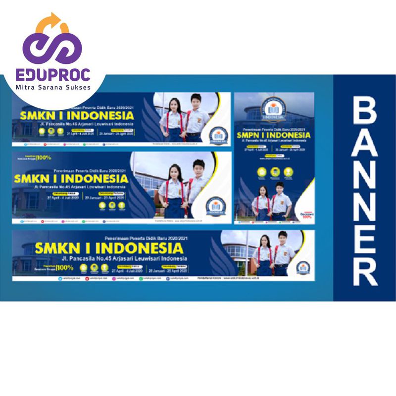 Banner 3 x 2 meter