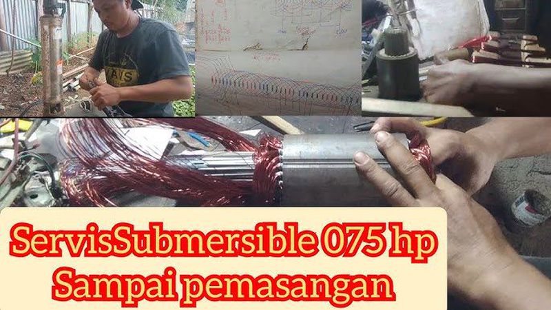 Service Pompa Sumpit 0,75 kW 1 Phase