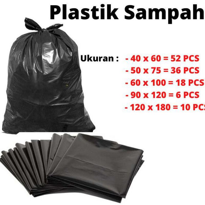 PLATIK HITAM UKURAN 50 x 100 cm