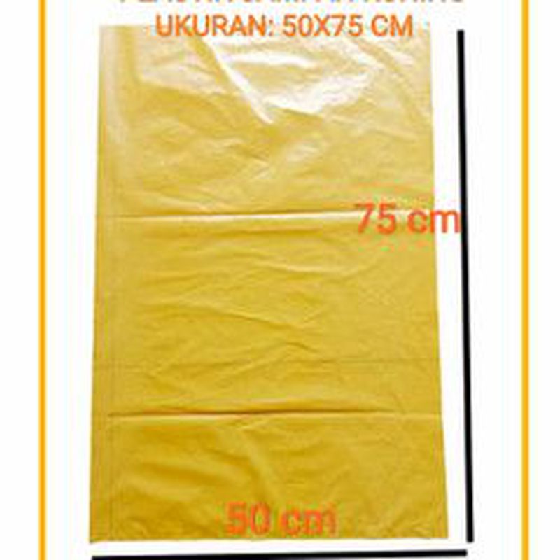 PLASTIK KUNING UKURAN 50 x 75 cm